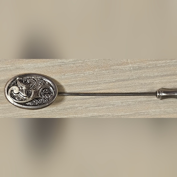 Jewelry | Antique Sterling Silver Daisy Flower Etched Stick Pin Hat ...